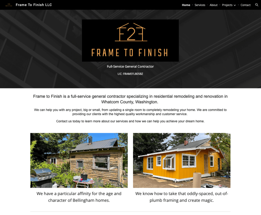 Case Study: Frame to Finish, Website Design and SEO - WoodsMarcom